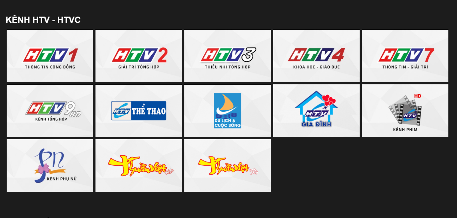 Nhóm kênh HTVC trên truyền hình cáp VTVCab - VTVCab HCM - Đăng ký lắp ...