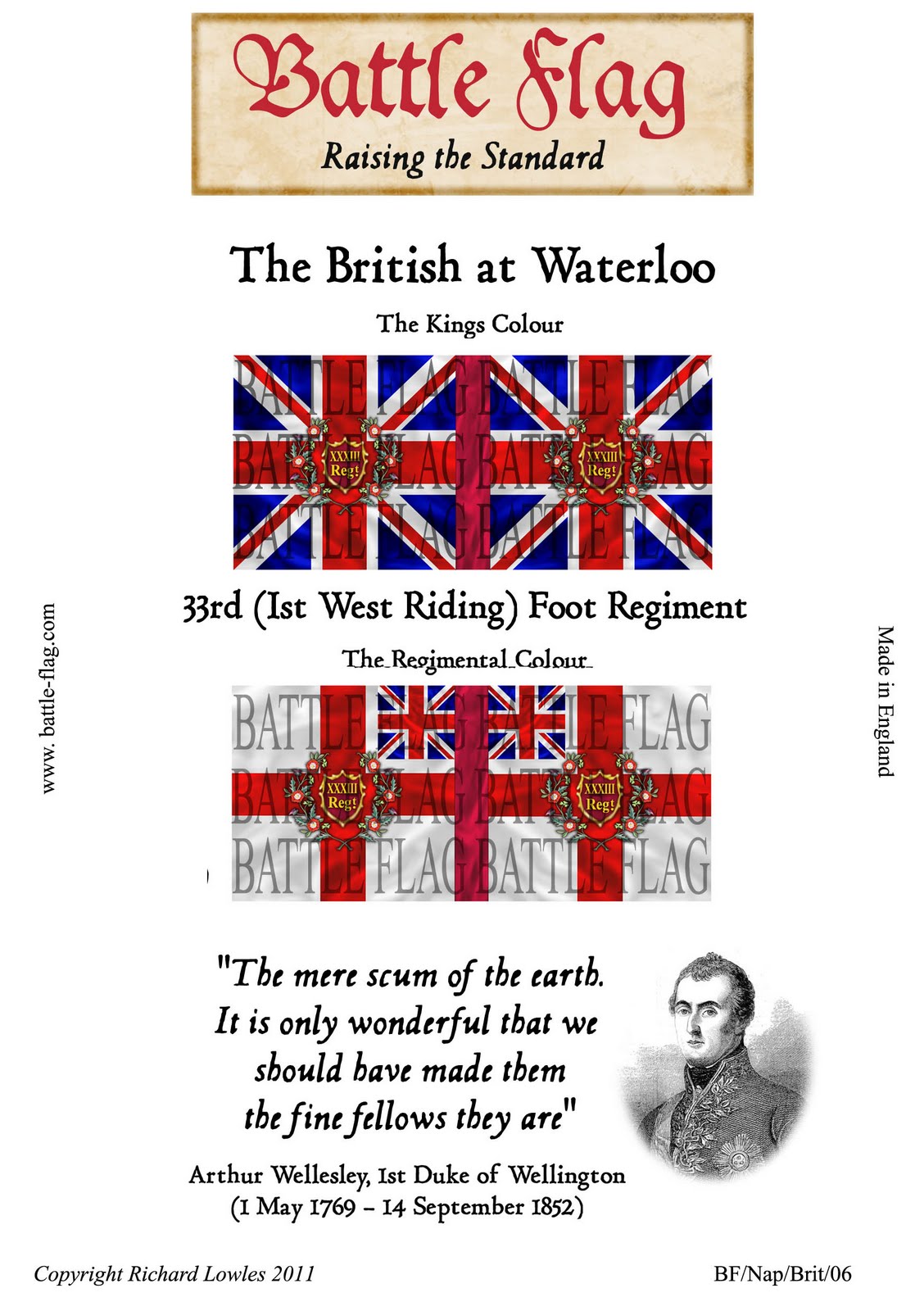 New 28mm Napoleonic Wargame Flags: British Regimental Colours and ...