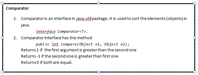 Java to everyone: Comparable And Comparator