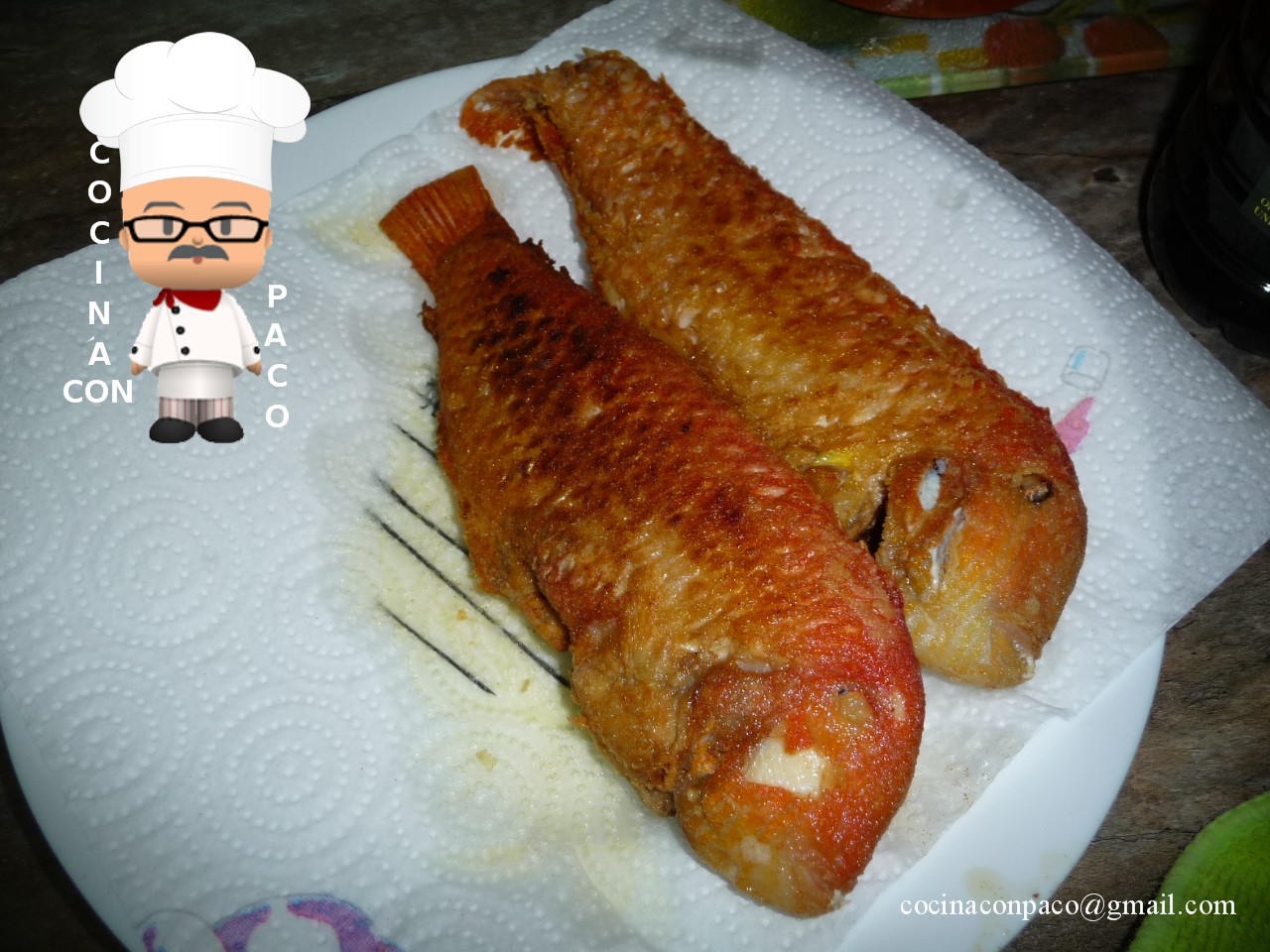 Cocina con Paco: Pez Lorito, Raor, Papagayo, Pinta o Galán