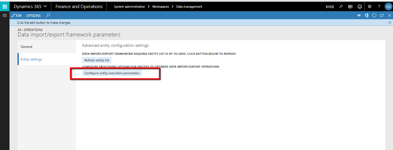 Dynamics 365 Finance And Operations Talk Data Import With Data Entity Execution Parameters In