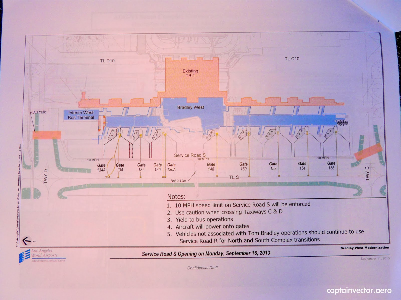 View from the control tower: The new TBIT gates