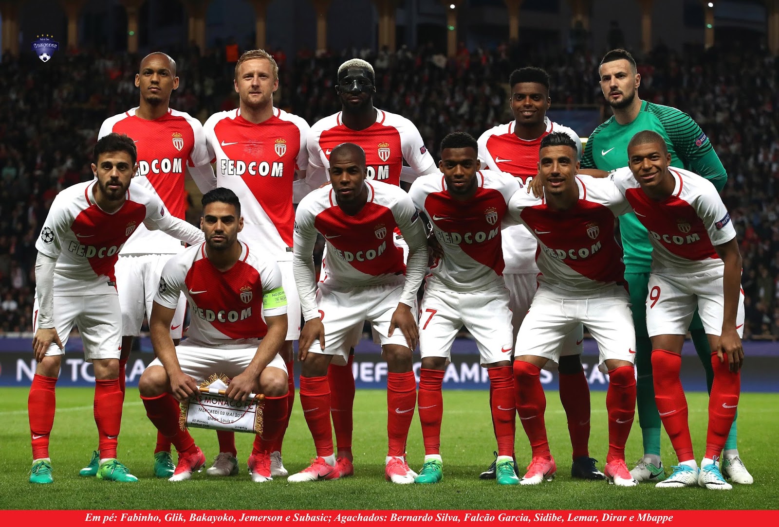Times Campeões: Monaco Campeão Francês 2017