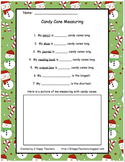2 Happy Teachers: Candy Cane Math