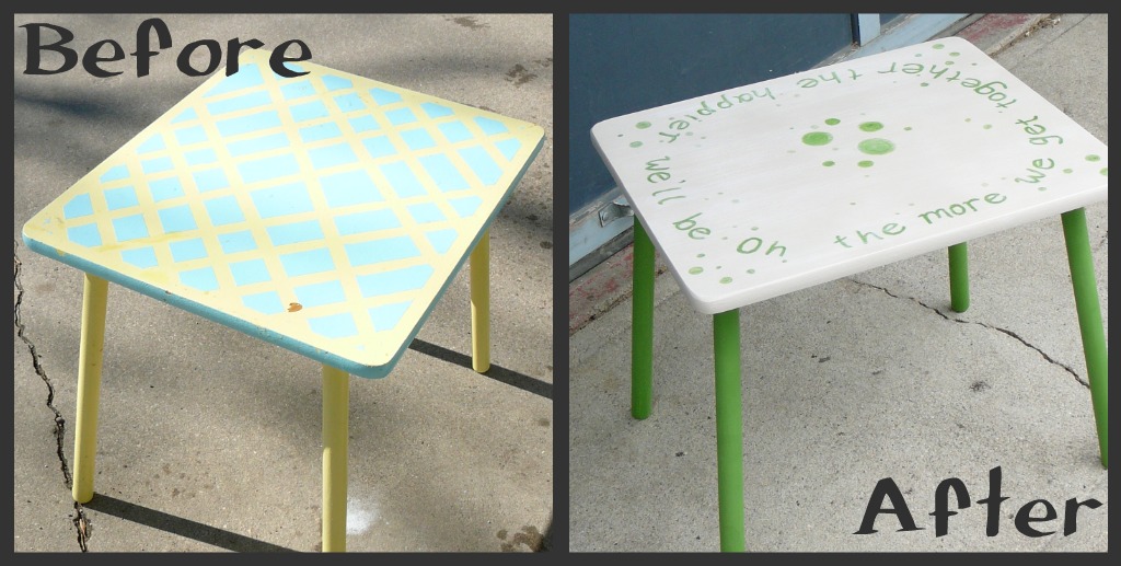 Kid Table Makeover with I Can't Stop Crafting - Mom Endeavors