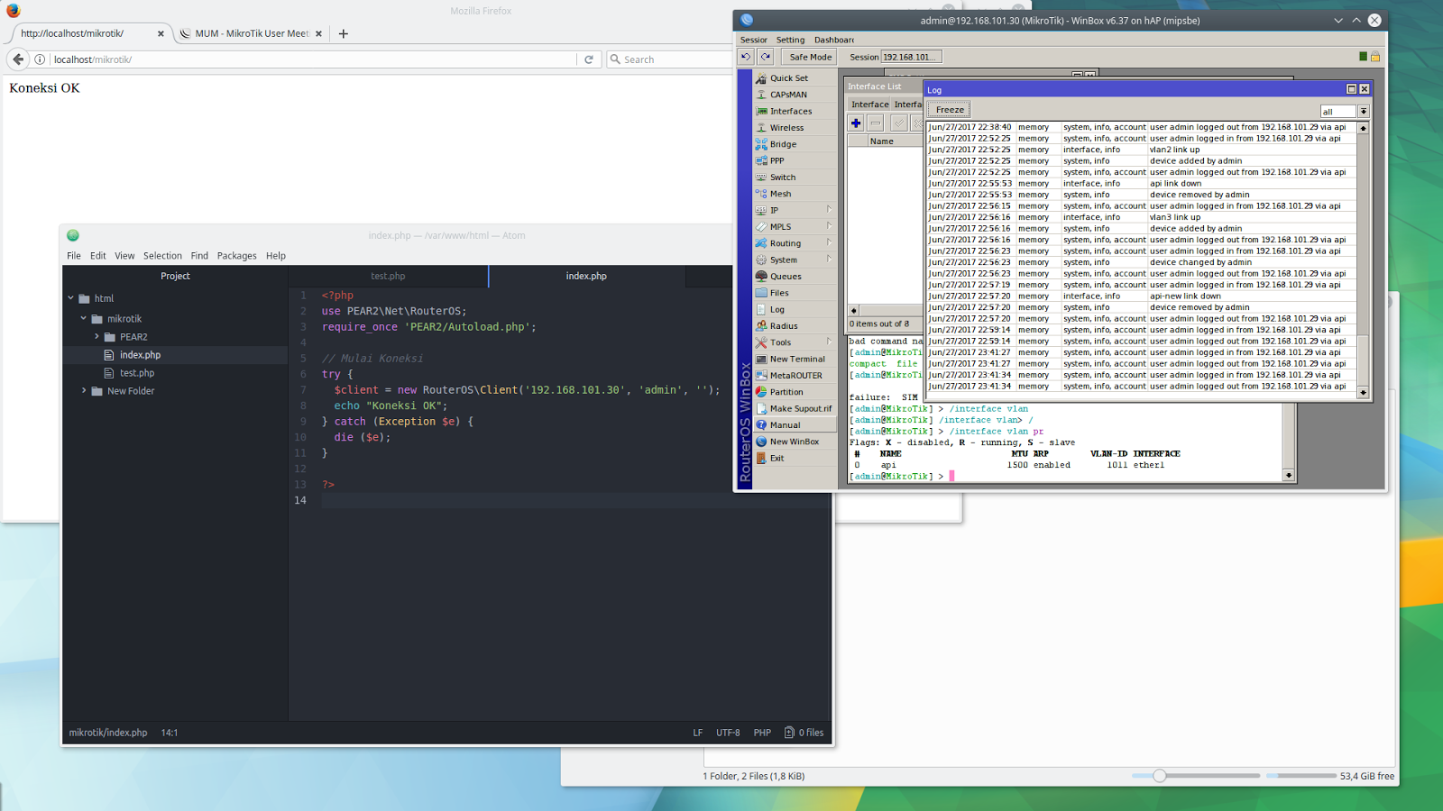 Berkomunikasi dengan MikroTik RouterOS dari PHP melalui API - PALL CYBER
