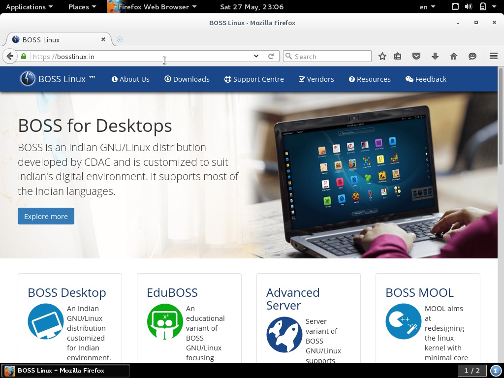 BOSS Linux(The Indian OS) 6.1 Anoop screenshots - DistroScreens