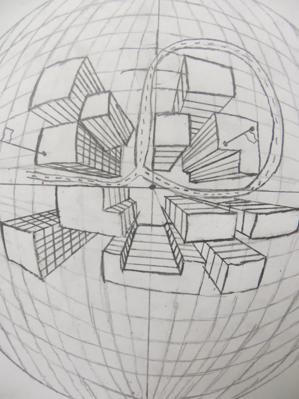 Shana's Art Room : Curvilinear Perspective