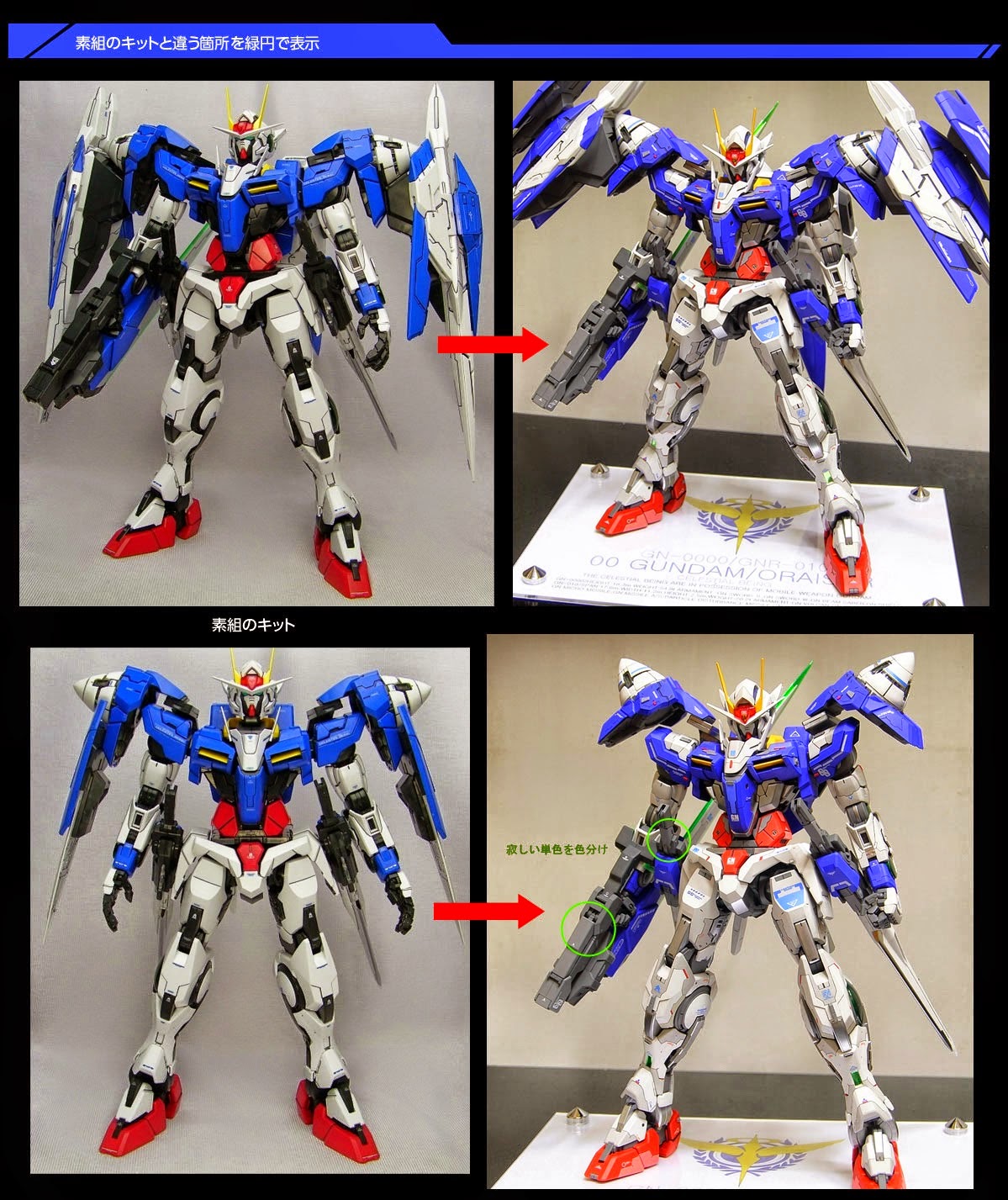 Gundam Family: PG 1/60 00 Raiser Improved Custom Build