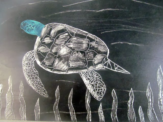 Ms. Eaton's Phileonia Artonian: Animal Scratch art with Magazine