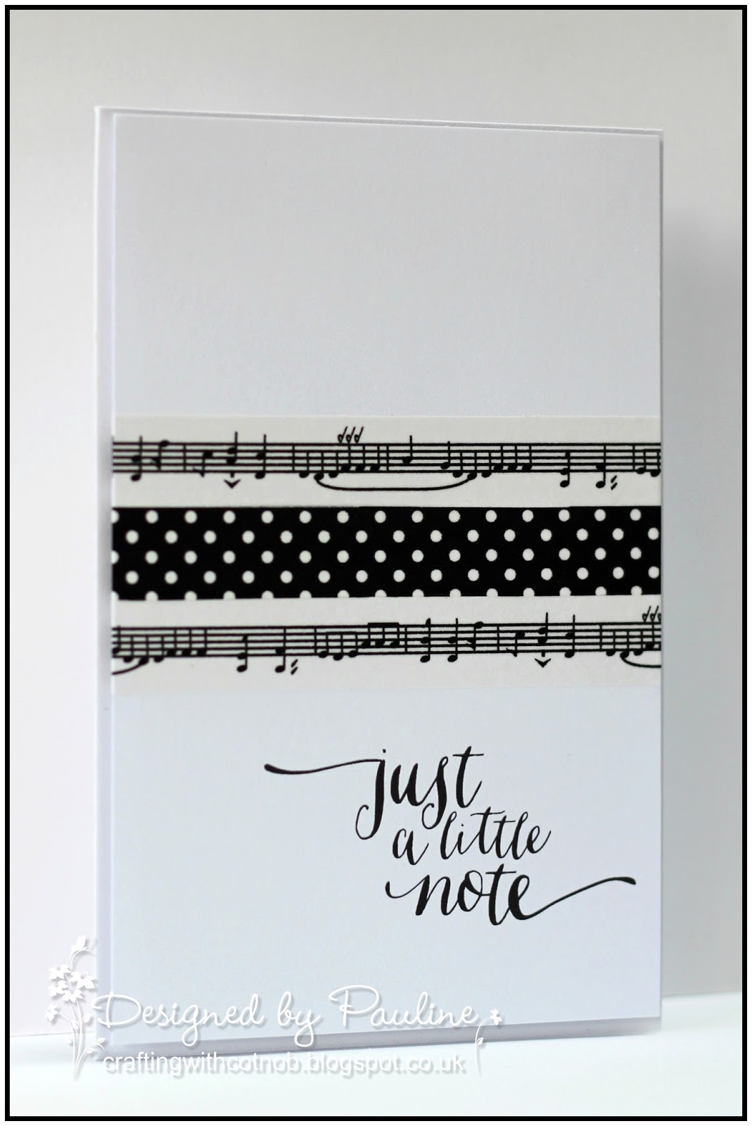 Crafting with Cotnob: Just a little note