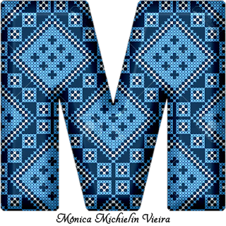 M. Michielin Alphabets: BORDADO PONTO EM CRUZ - ALFABETO COM TEXTURA DE ...