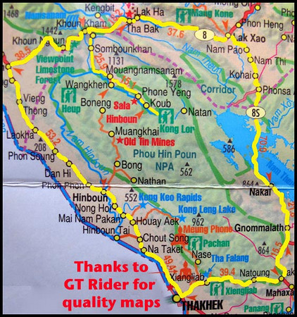 ZUZKA'S WORLD: Thakhek Loop...Riding through Laos countryside.