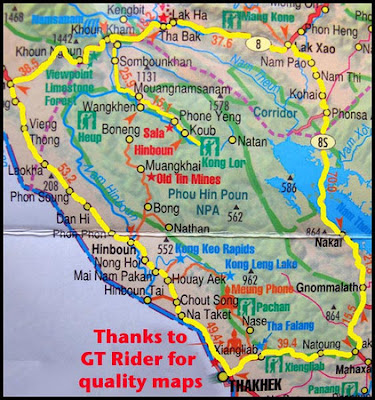 ZUZKA'S WORLD: Thakhek Loop...Riding through Laos countryside.