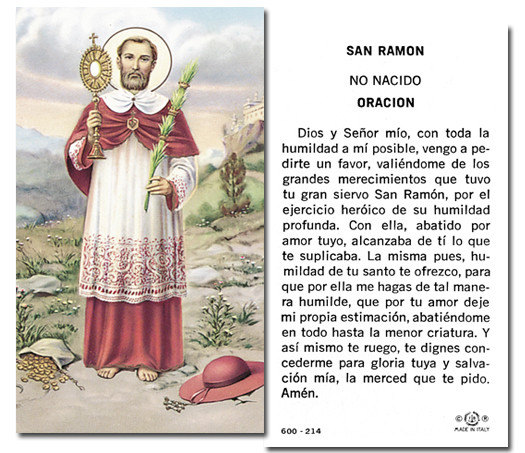 Apostolado Mariano: SAN RAMÓN NONATO