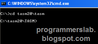 Compiling Assembly using TASM in command prompt ~ Programmer's Laboratory