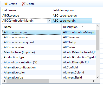 AX 2012 Table all fields and Label in lookup field