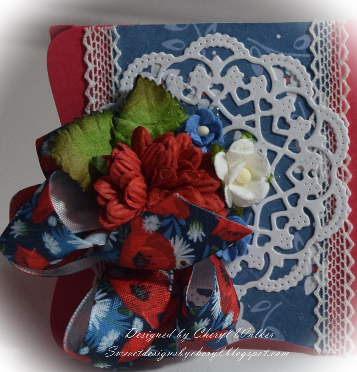 Really Reasonable Ribbon Blog: Red, White and Blue Mini Card