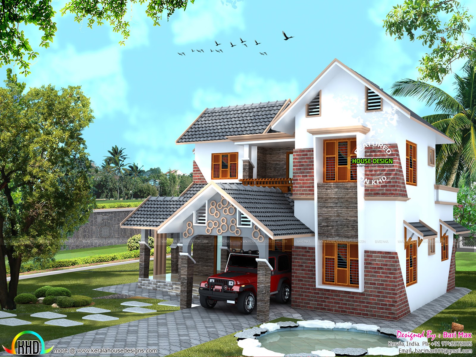 The designer calling it 'Sexy House plan' - Kerala Home Design and ...