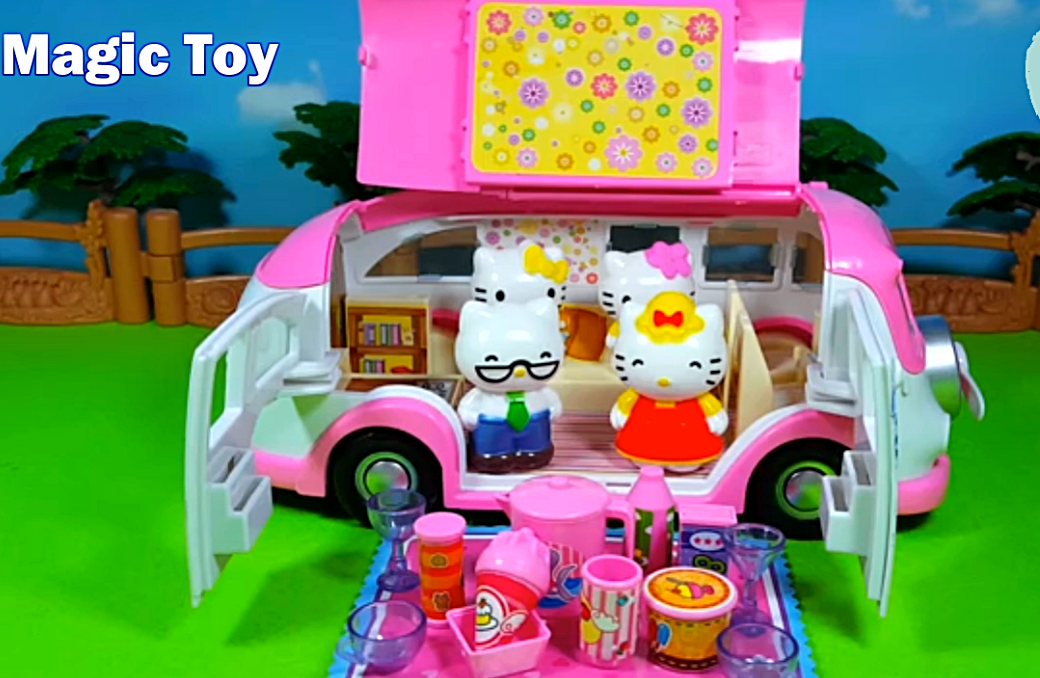 Hello kitty happy family toy set | Magic Toy Game