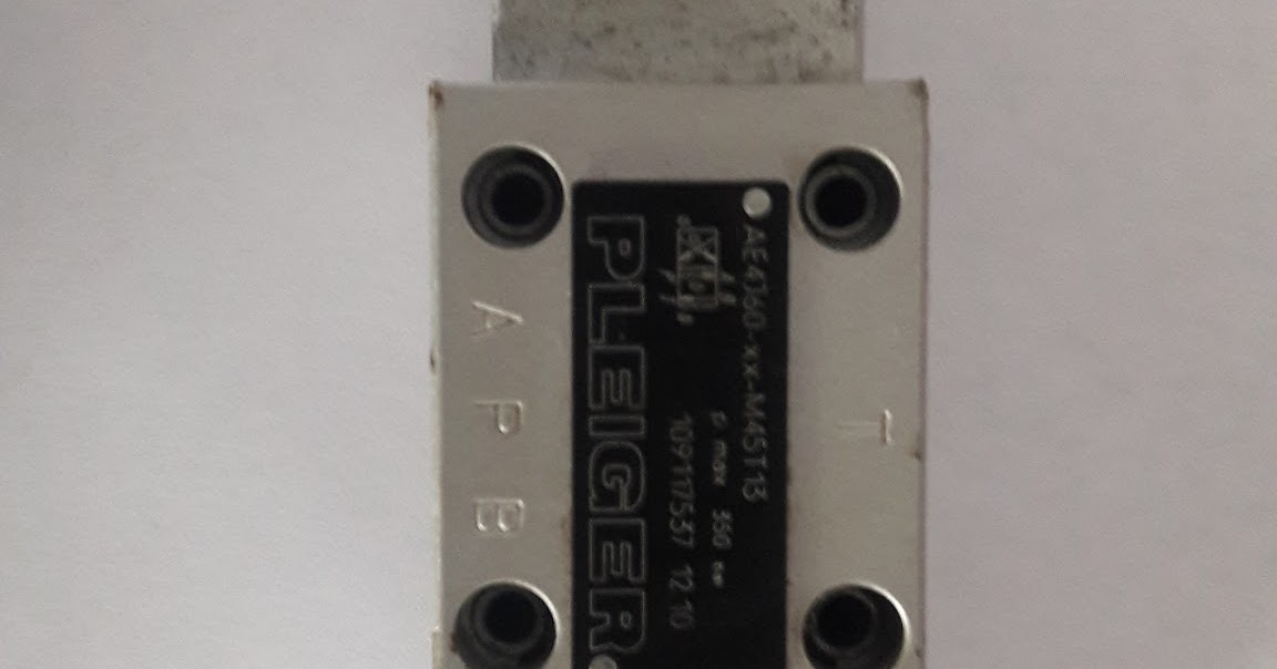 WANDFLUH Hydraulic Valves - PLEIGER Valves - AE4J60-XX--M45T13 in ...