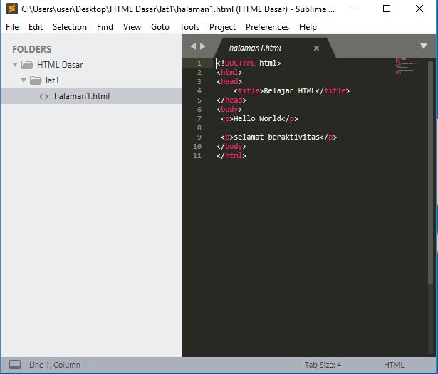 Pengertian Dan Cara Memakai Sublime Text