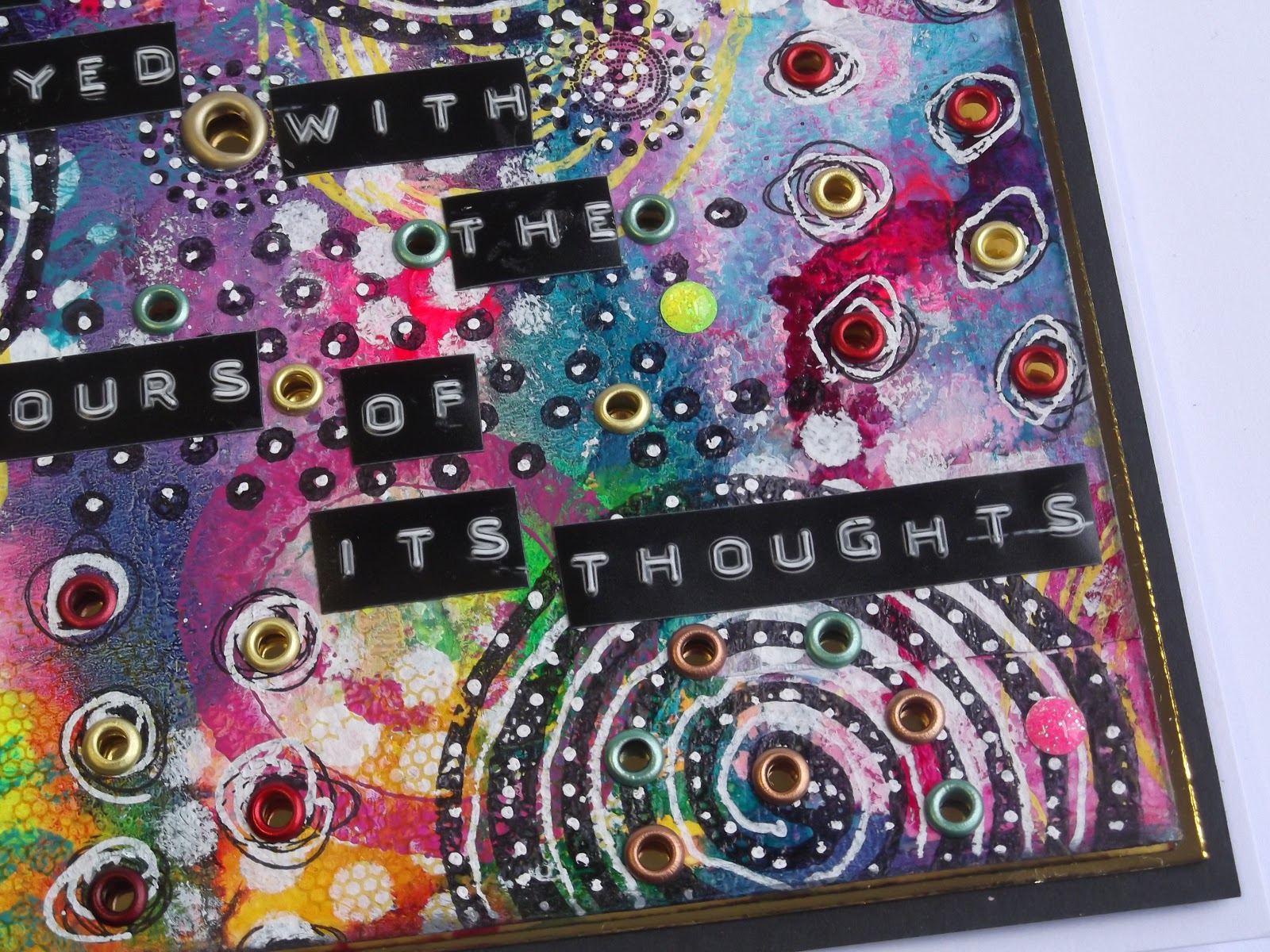 Kezzy's Crafty Journey: Bright and Funky Card