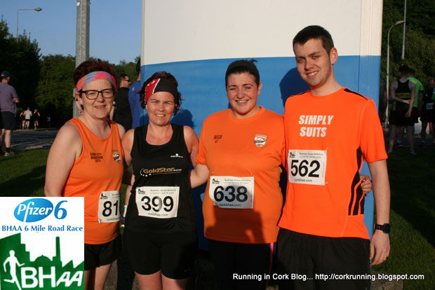 Sharon Rynne ...3rd woman in the 2017 Cork BHAA Pfizers 6 mile road race