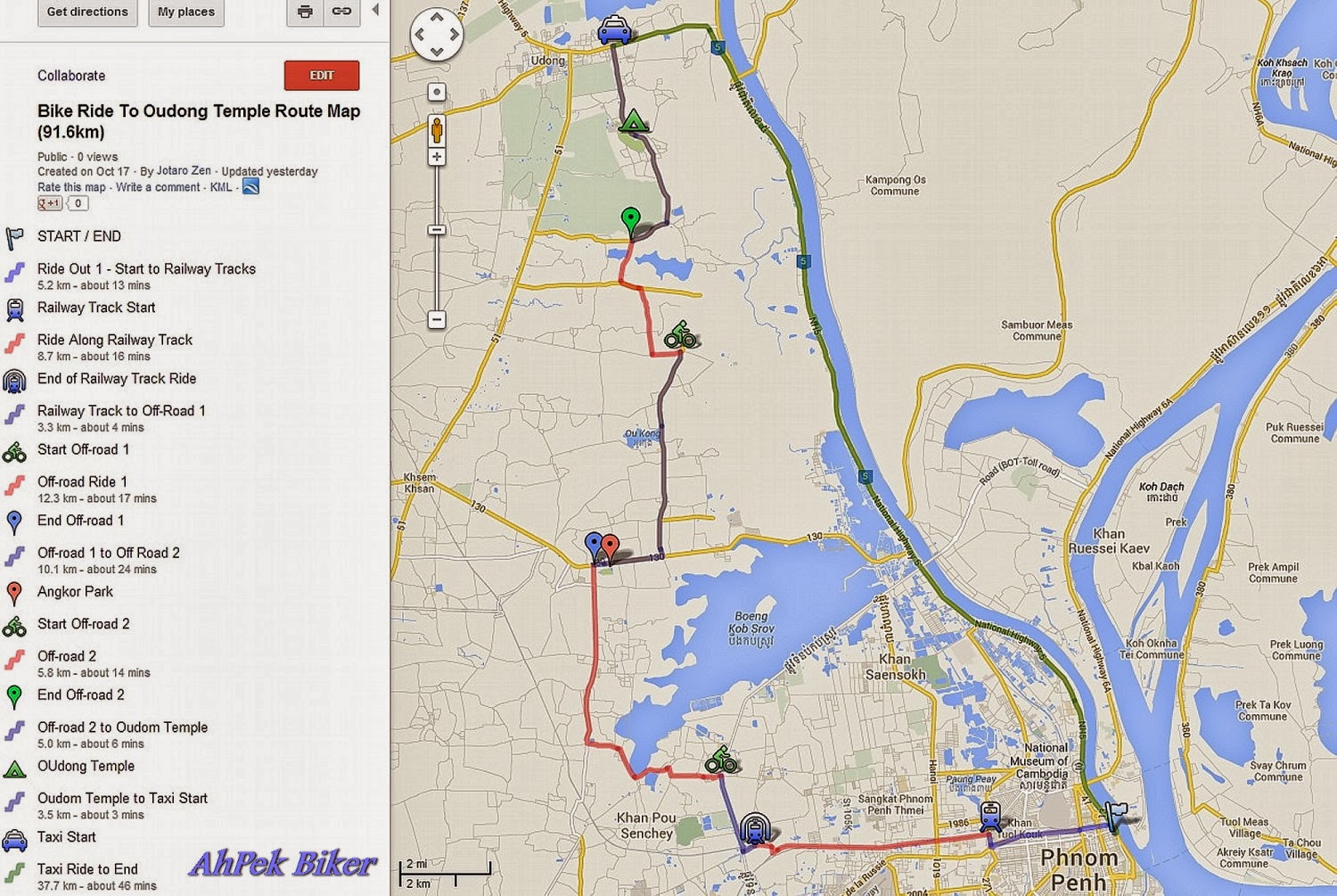 AhPek Biker - Old Dog Rides Again: Cambodia : The Oudong Trail