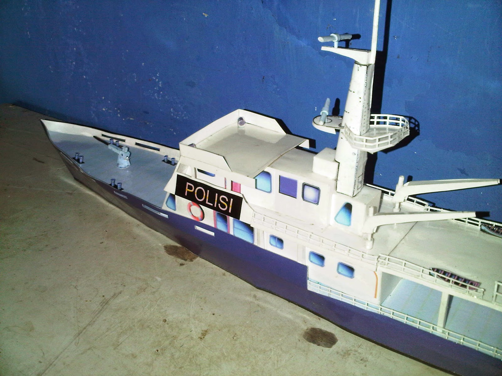 Papermodel Kapal Perang & Lain2: Papercraft Kapal Patroli Bisma 8001