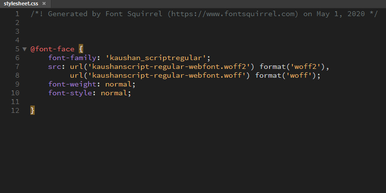 How to Include Custom fonts in your website