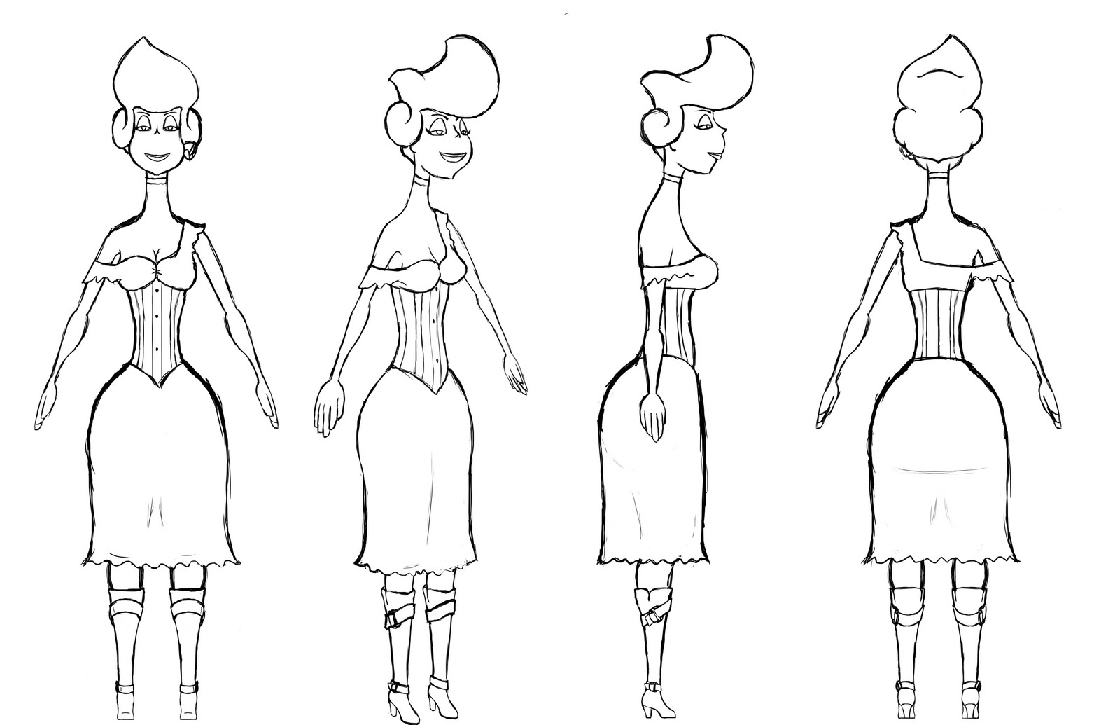 Cowboy Western: Lady Character Design