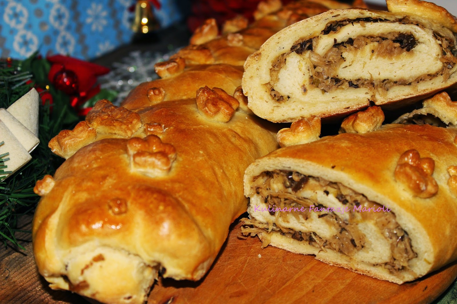 KULEBIAK Z KAPUSTĄ I GRZYBAMI - Kulinarne Fantazje Marioli