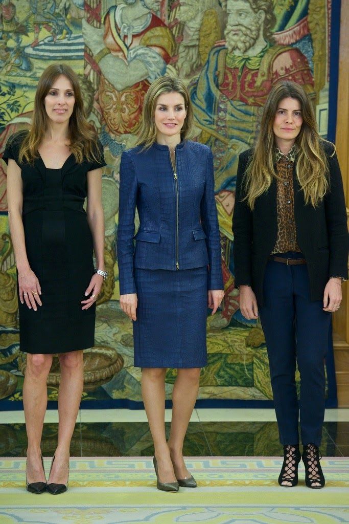 Spanish Princess Letizia attends audiences at Zarzuela Palace