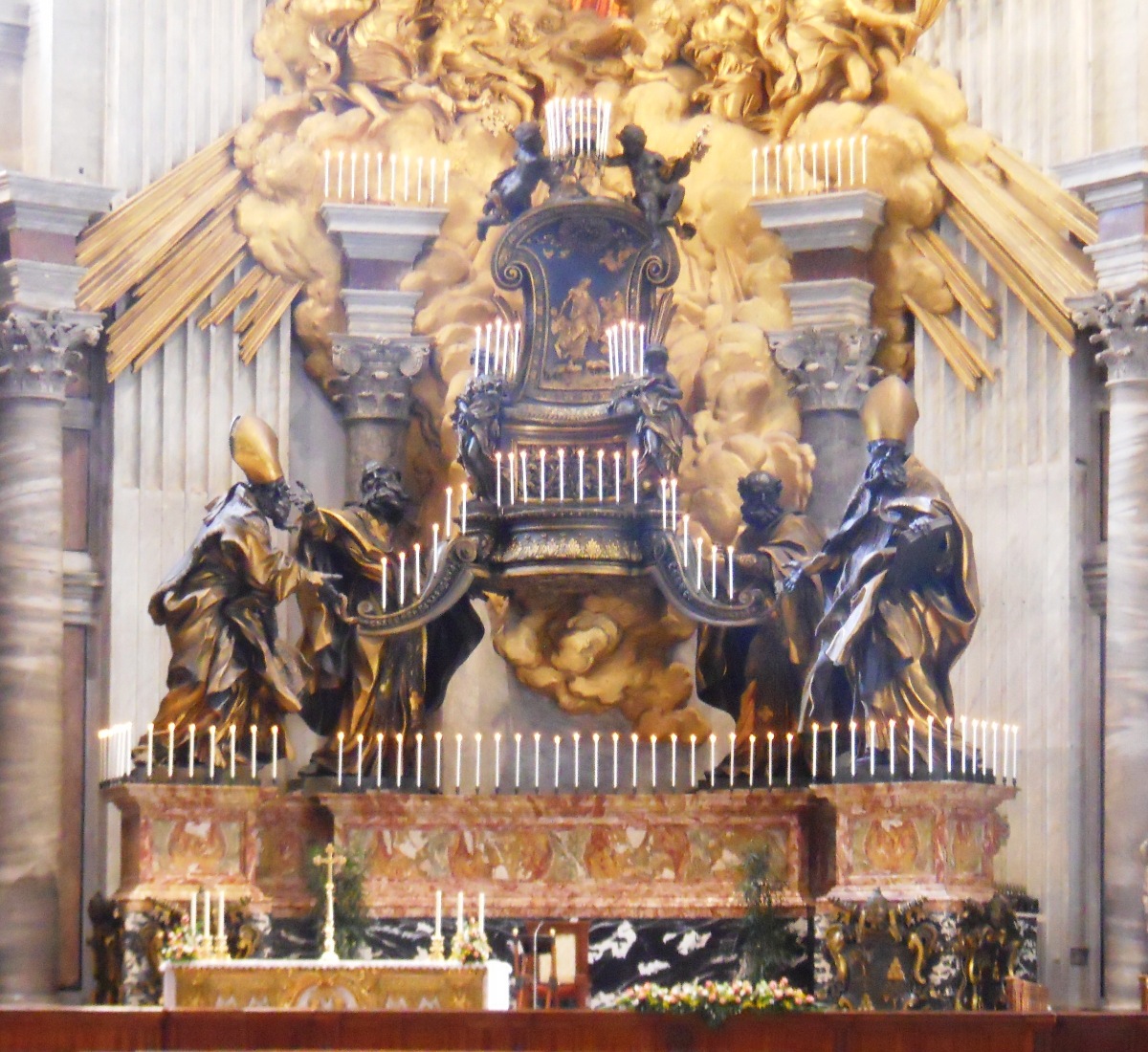 Decorations of the Vatican Basilica on the Feast of St. Peter's Chair ...