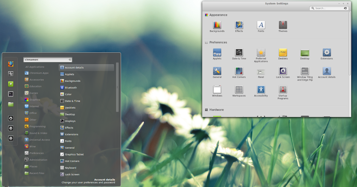 Cinnamon 2.2 Released With System Settings Improvements, HiDPI support ...