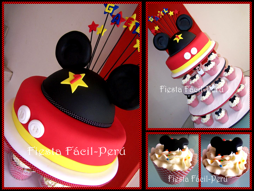 FIESTA FACIL PERU: Torta Mickey Mouse y Minnie Coqueta