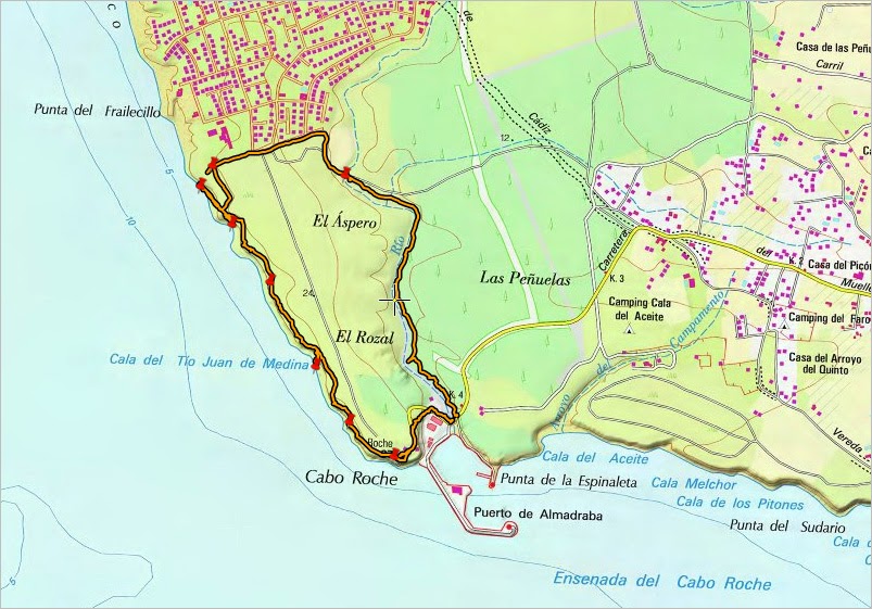 Senderismo El Tercer Tiempo: RÍO, PINARES Y ACANTILADOS DE ROCHE (CONIL ...