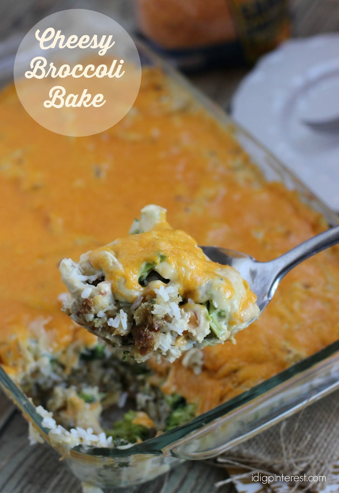 Cheesy Broccoli Bake - I Dig Pinterest