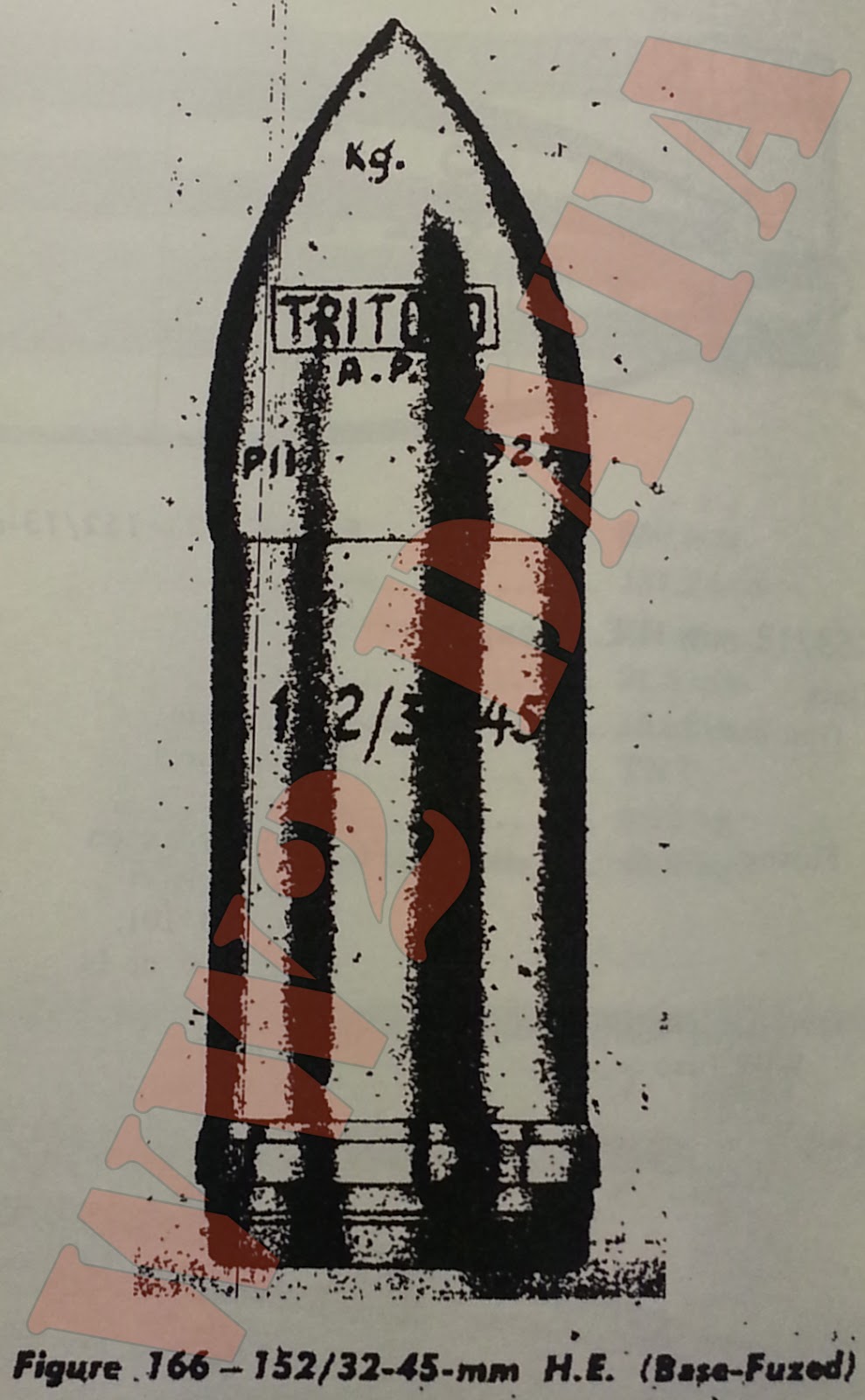 WW2 Equipment Data: Italian Explosive Ordnance - 152mm Projectiles