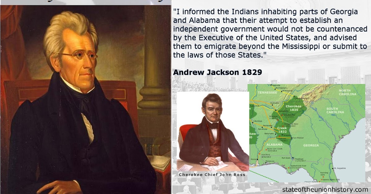 State of the Union History: 1829 Andrew Jackson - Jackson Defends ...