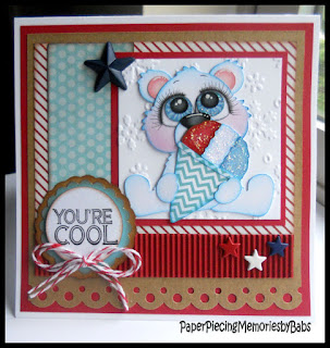PAPER PIECING MEMORIES BY BABS: "You're Cool" Card
