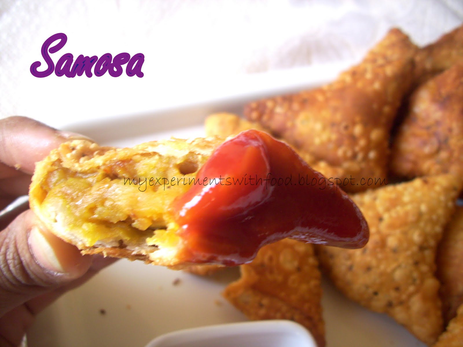 My Experiments With Food: Crispy and Crunchy Vegetable Samosa ...