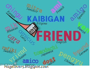 Huge Lovers Quotes: Friend in different Languages