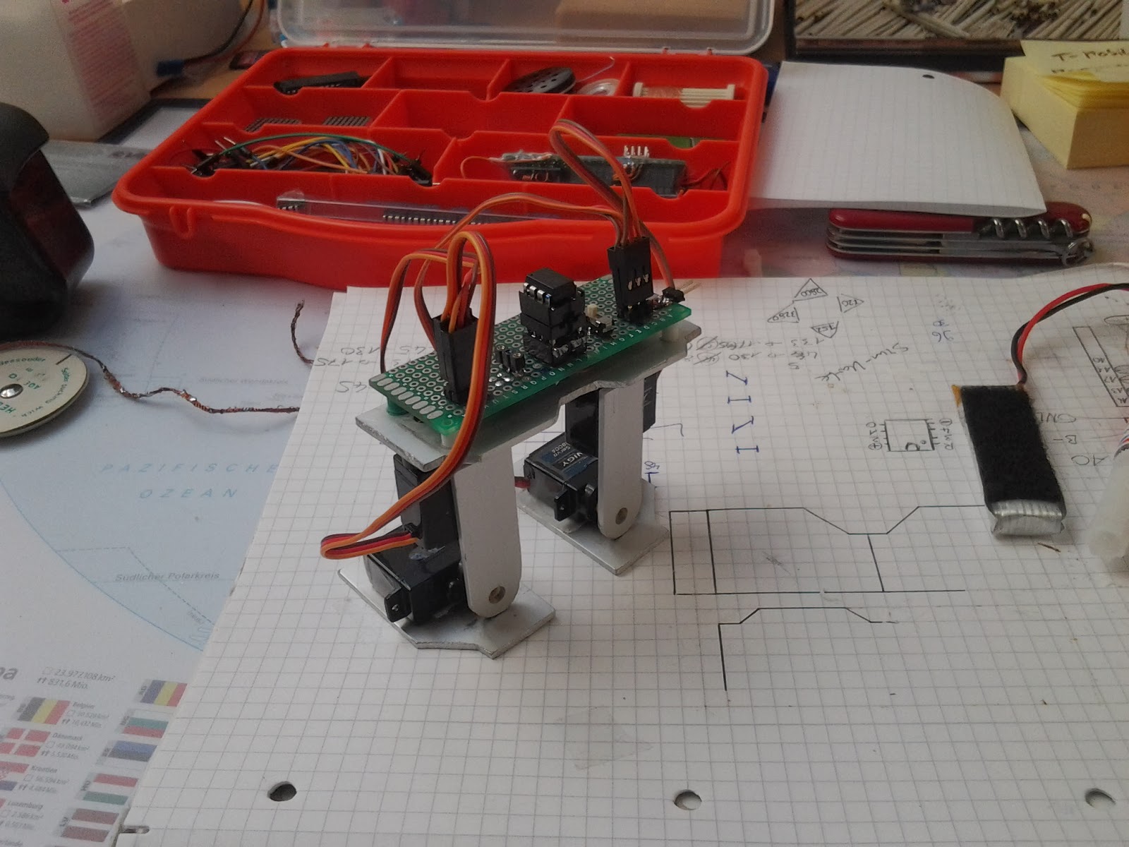 Coretech Robotics: An Attiny85 IR Biped Robot