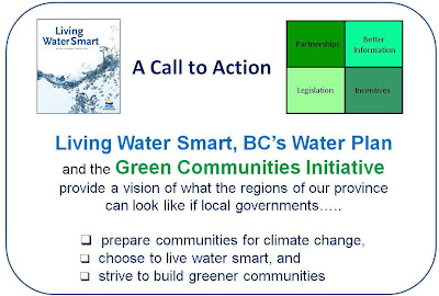 "Living Water Smart, British Columbia's Water Plan" encourages green ...