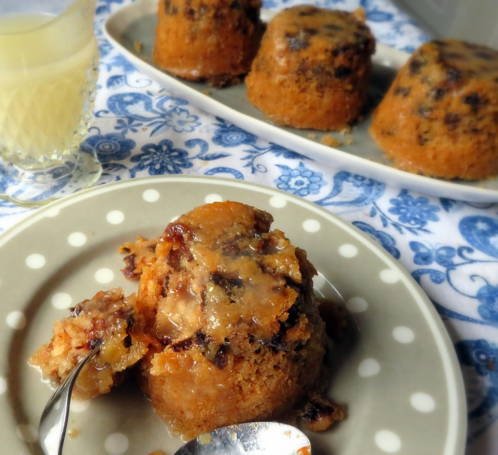 Prune & Walnut Puddings with a Lemon Sauce | The English Kitchen