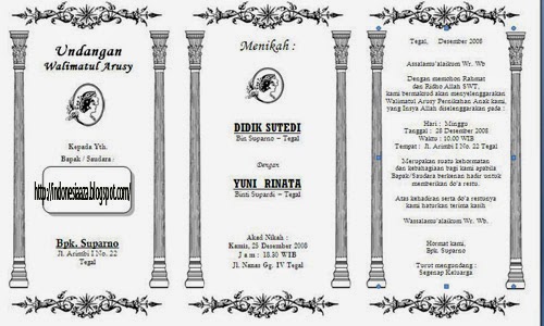 Terpopuler 11+ Contoh Undangan Resepsi Pernikahan Paling Keren - Alea ...