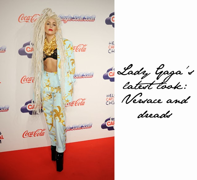 Lady Gaga's latest look involves dreadlocks and Versace - Emily Jane ...