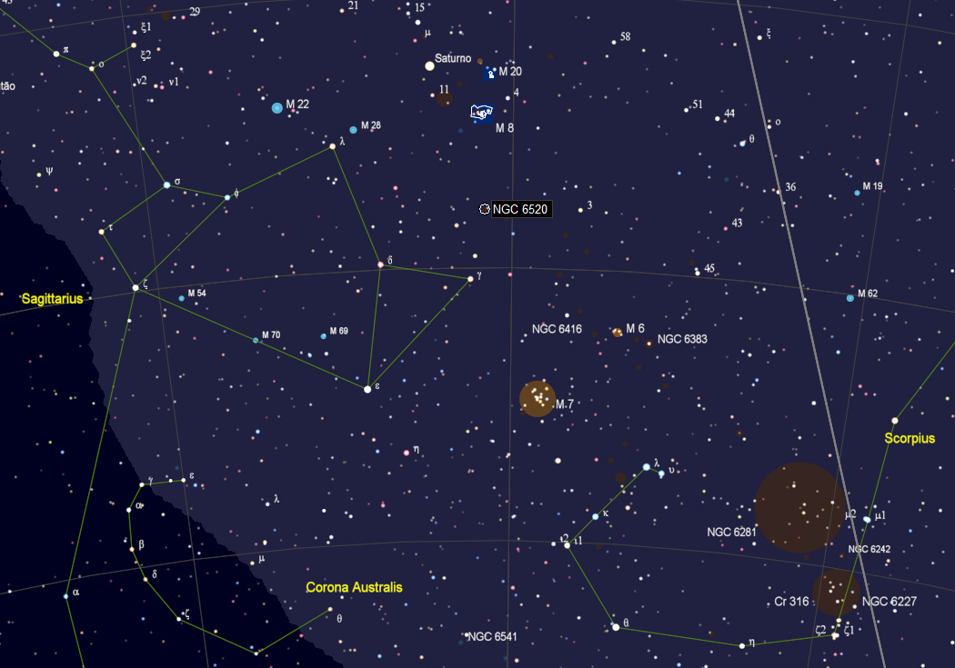 Blog do Delberson: Bilhões e bilhões de estrelas - NGC 6520